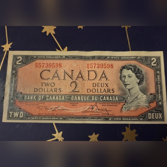 Canadian Currency | Other | 954 Canadian Two Dollar Bill | Poshmark